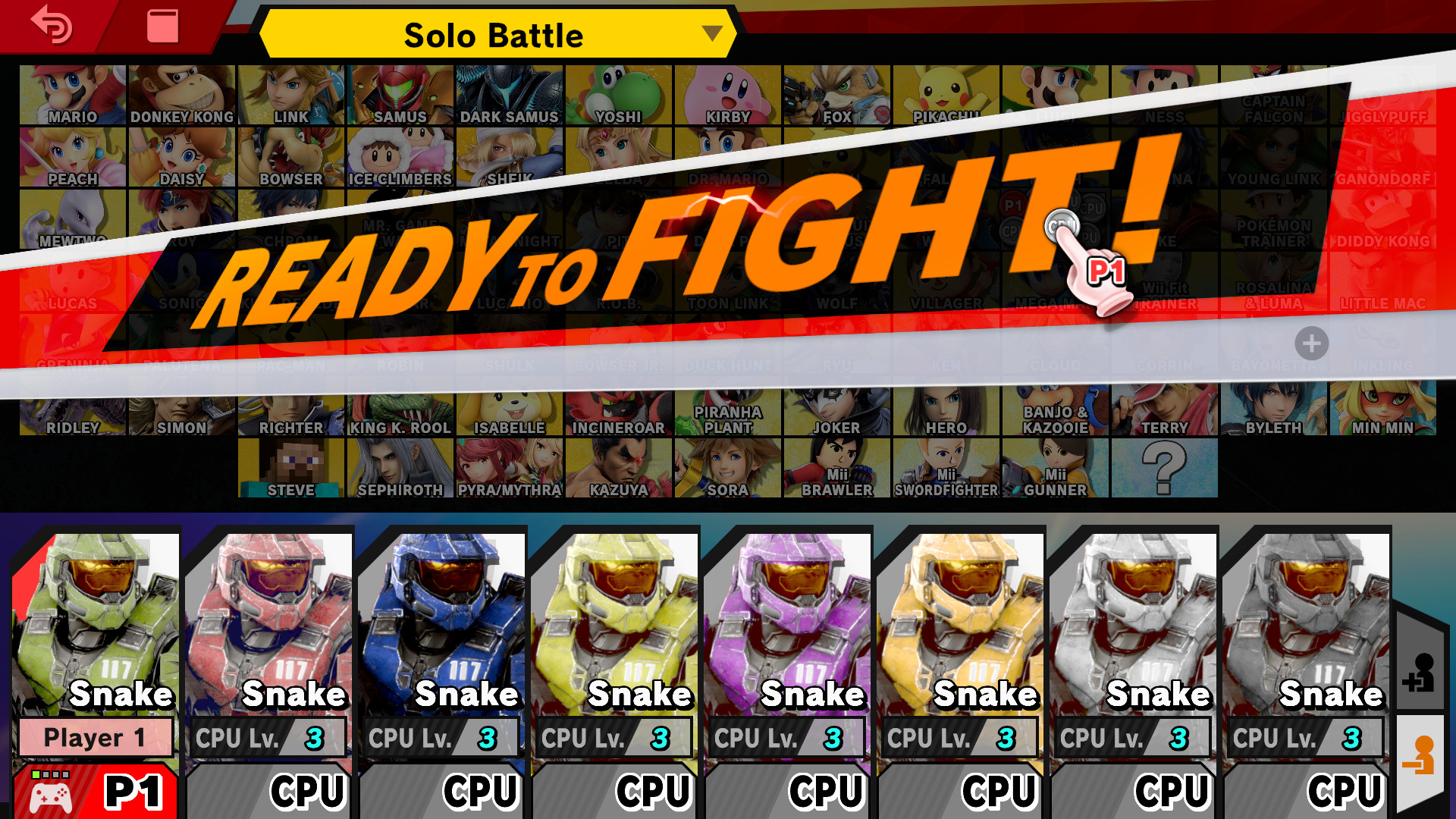 Master Chief Over Snake Mod for Super Smash Bros. Ultimate | SSBU Mods