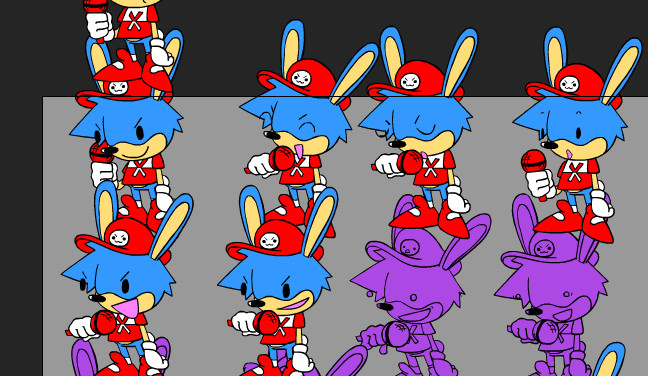 Mobian Bf Skin Fla Mod for Friday Night Funkin' | FNF Mods