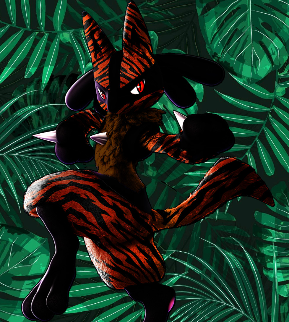 Lucario - Leopard & Tiger - Animal Print Series Mod for Super Smash ...