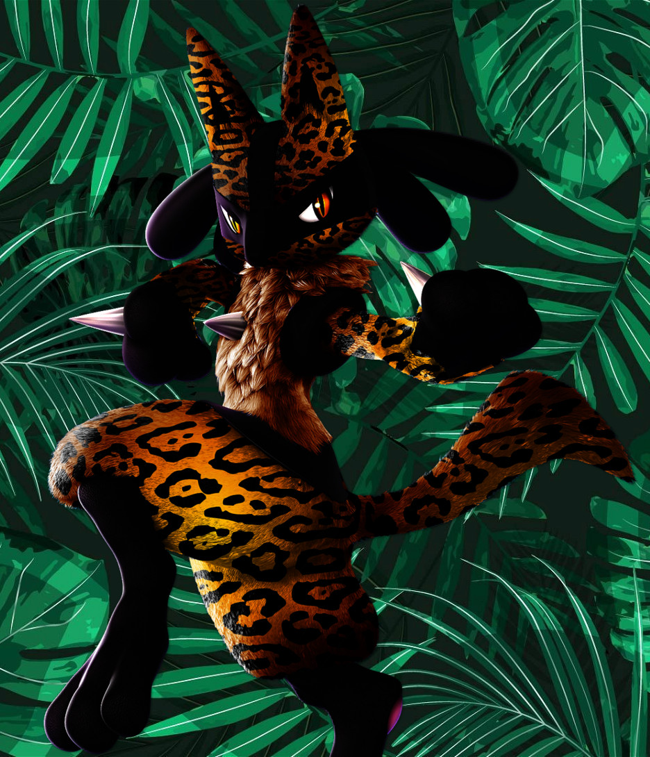 Lucario - Leopard & Tiger - Animal Print Series Mod for Super Smash ...