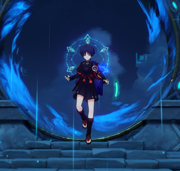 Wanderer with Scara's Color Palette Mod for Genshin Impact | GI Mods