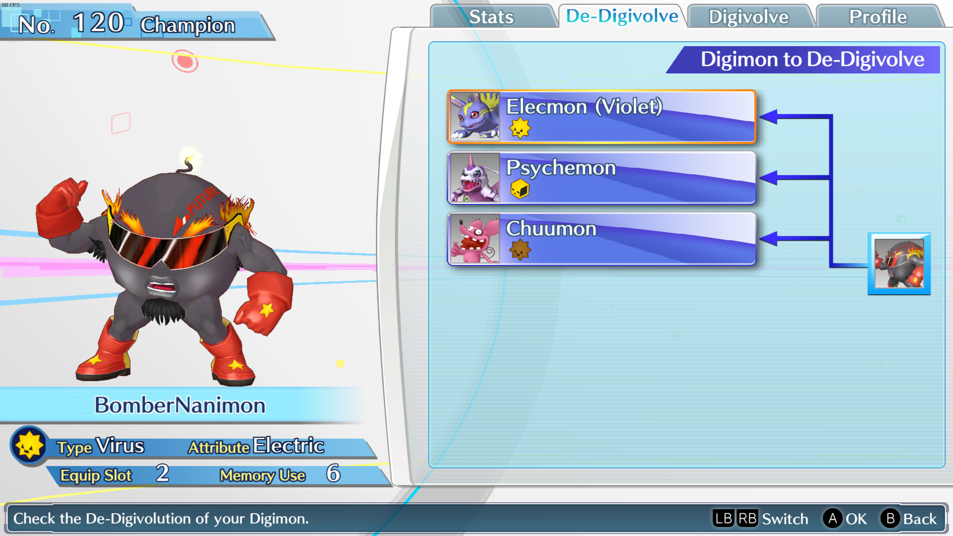 Elecmon Violet Evolution
