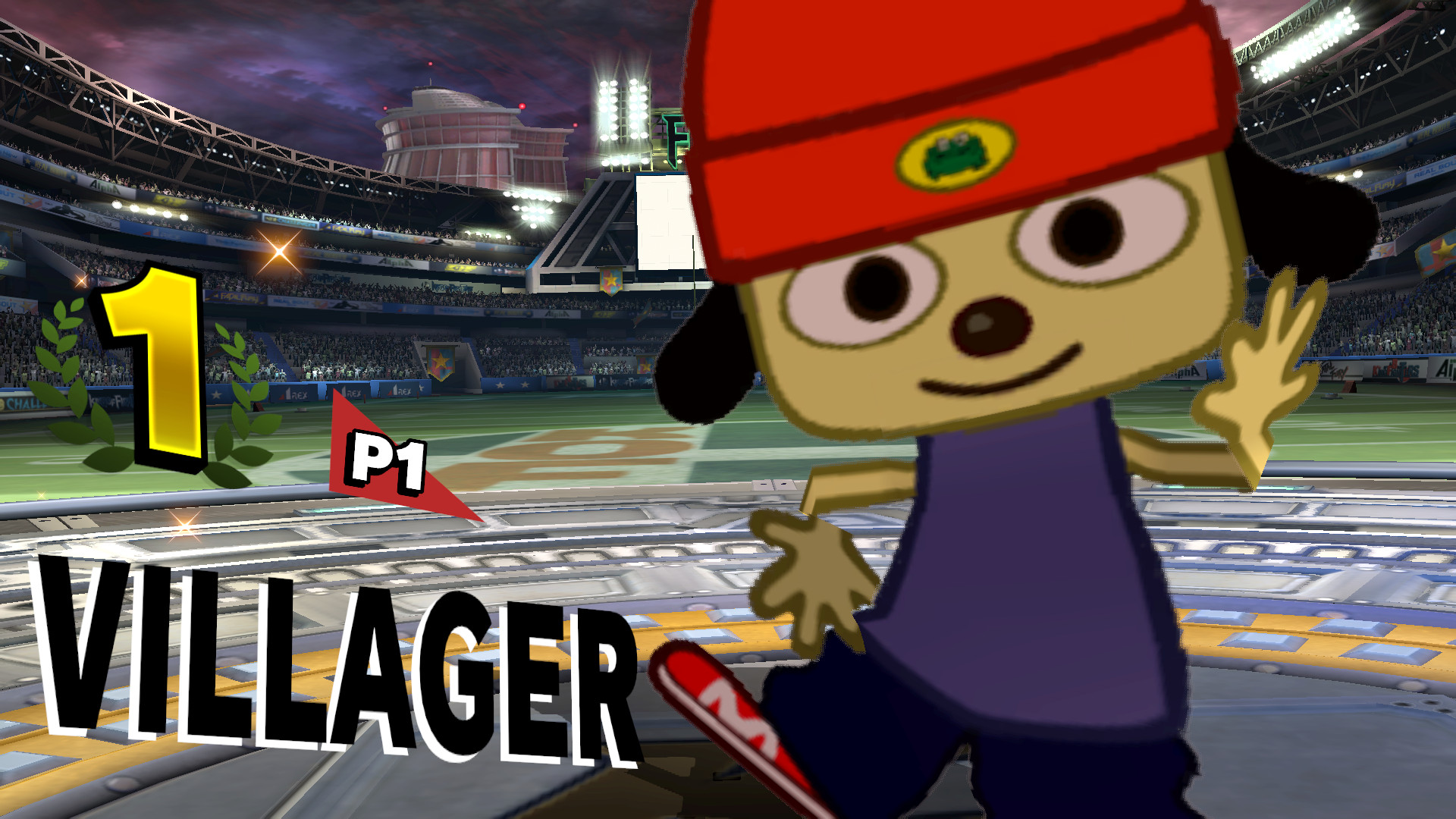 Parappa the Rapper over Villager Mod for Super Smash Bros. Ultimate ...