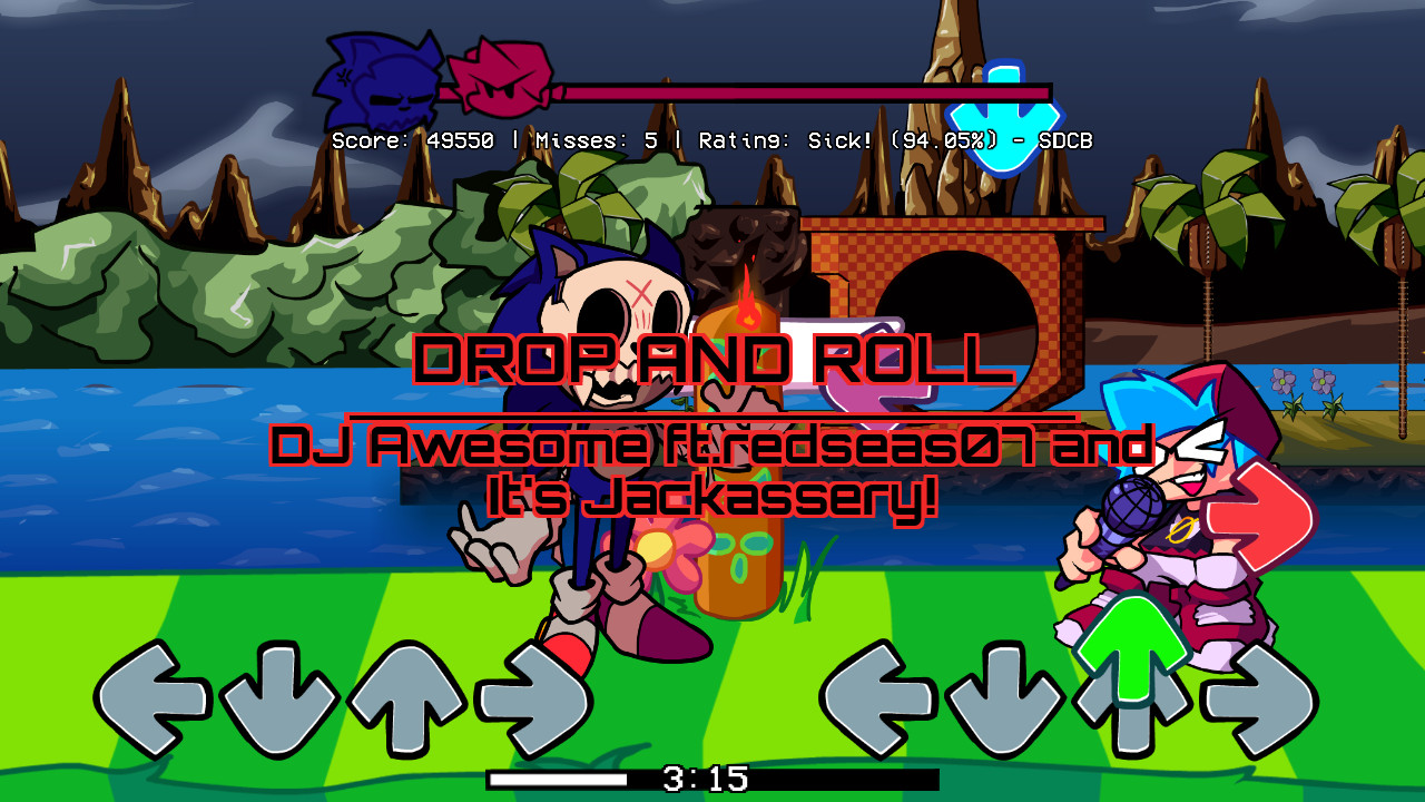 Charted DROP AND ROLL Mod for Friday Night Funkin' | FNF Mods