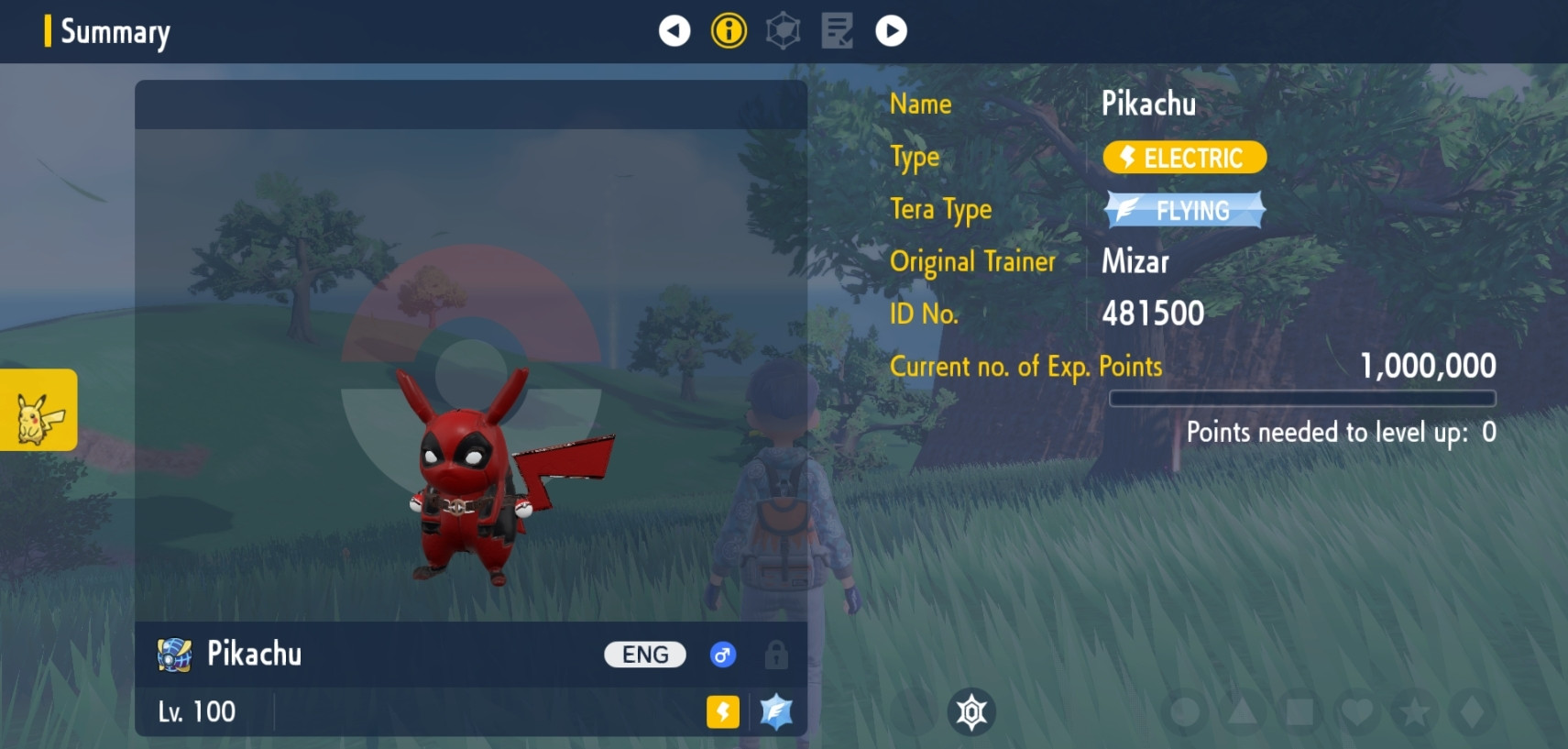 Deadpool Pikachu Mod for Pokemon Scarlet & Violet | PKMN SV Mods