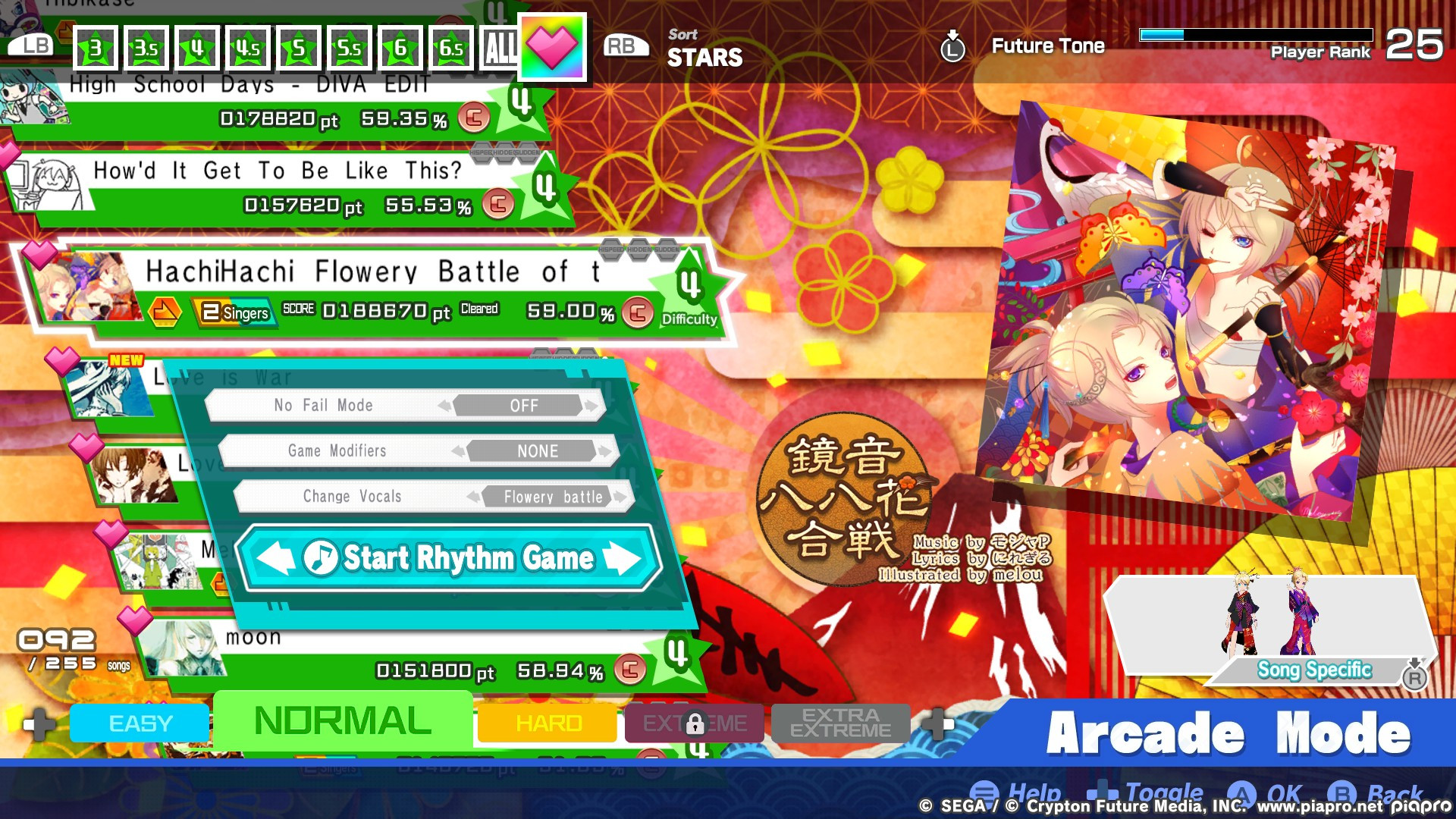 Hachi-Hachi Flowery Battle of the Kagamines Mod for Hatsune Miku: Project DIVA Mega Mix+ ...