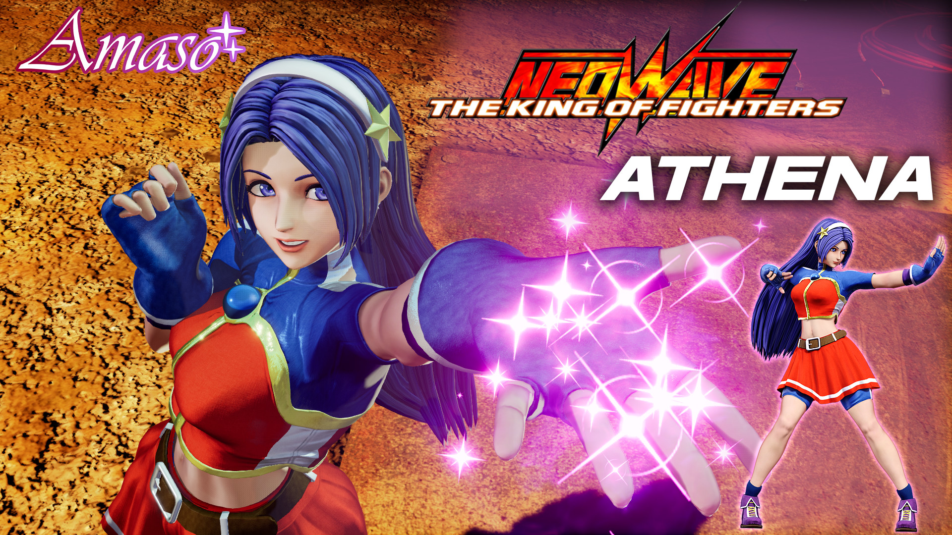 KOF NeoWave Athena Mod for The King of Fighters XV | KoFXV Mods