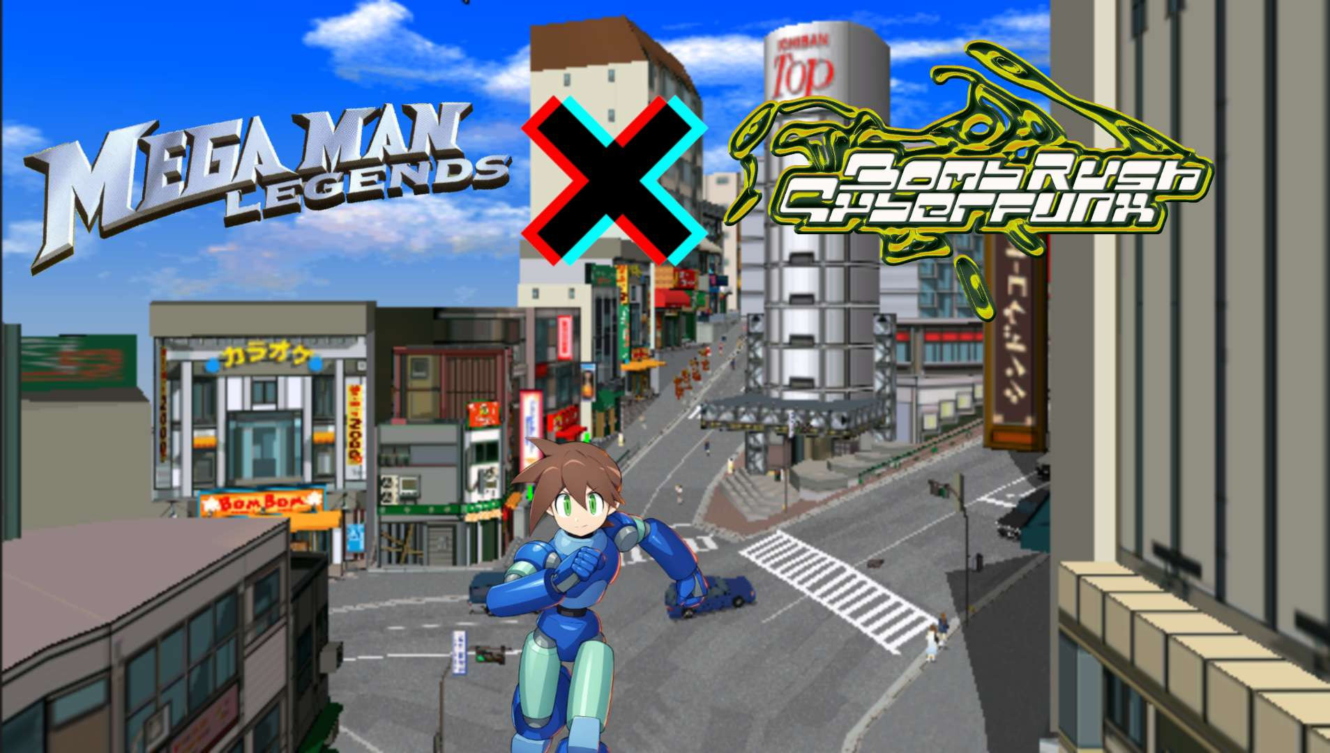 Mega Man Volnutt (CB Version) Mod for Bomb Rush Cyberfunk | BRC Mods