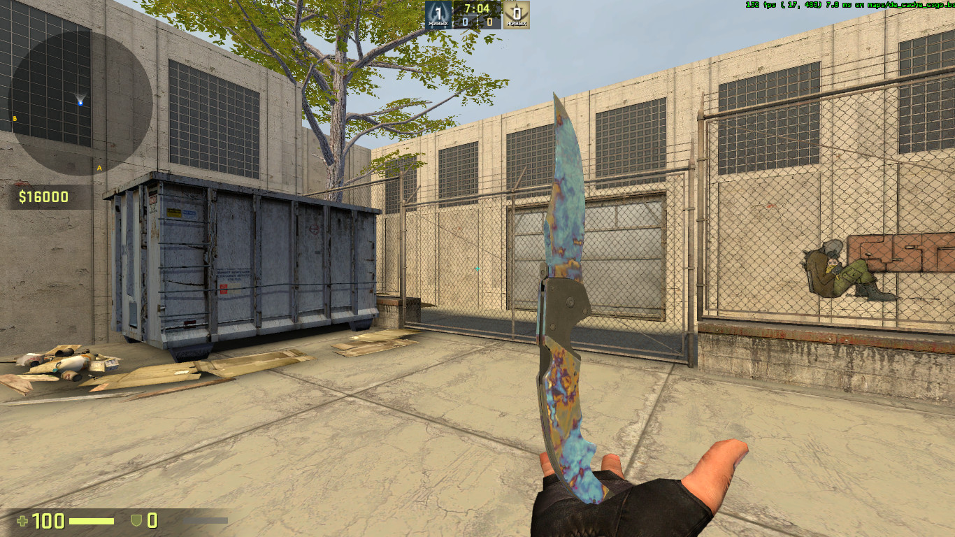 Falchion Knife | Case Hardened Mod for Counter-Strike: Source | CS:S Mods