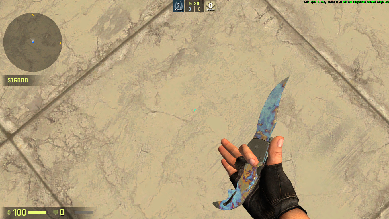 Falchion Knife | Case Hardened Mod for Counter-Strike: Source | CS:S Mods