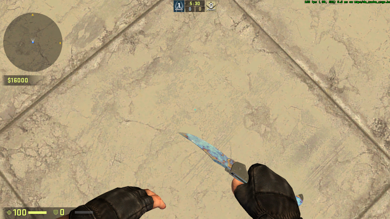 Falchion Knife | Case Hardened Mod for Counter-Strike: Source | CS:S Mods