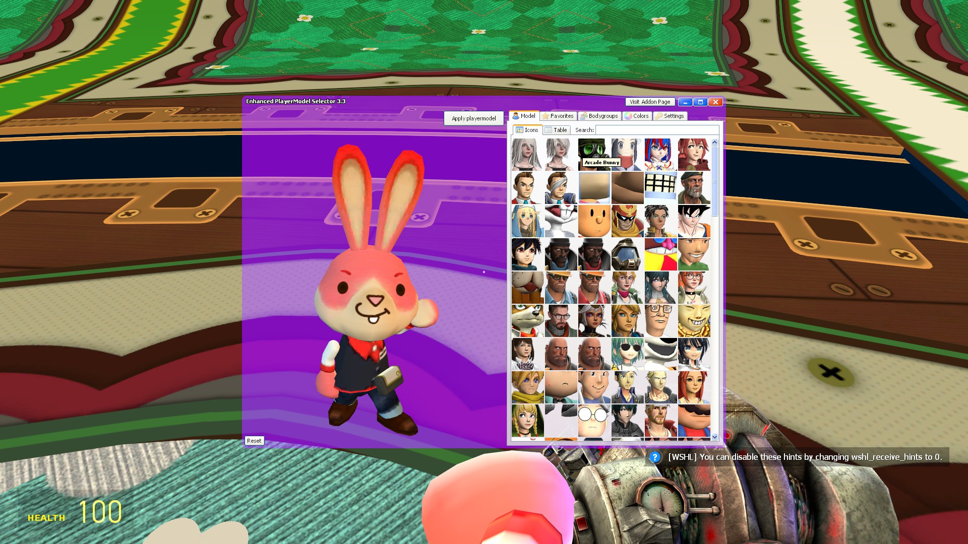 Nintendo Badge Arcade - Arcade Bunny Playermodel Mod for Garry's Mod ...