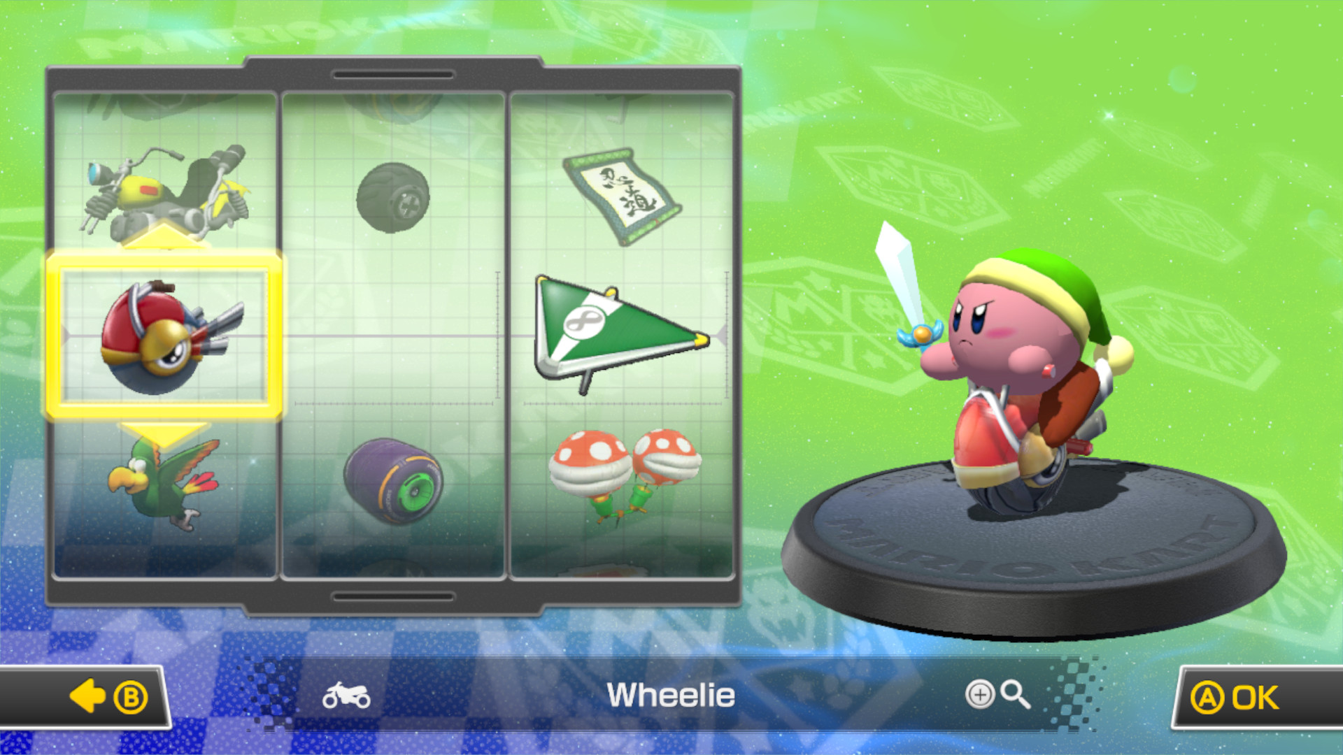 Wheelie (Kirby Air Ride) Mod for Mario Kart 8 | MK8 Mods