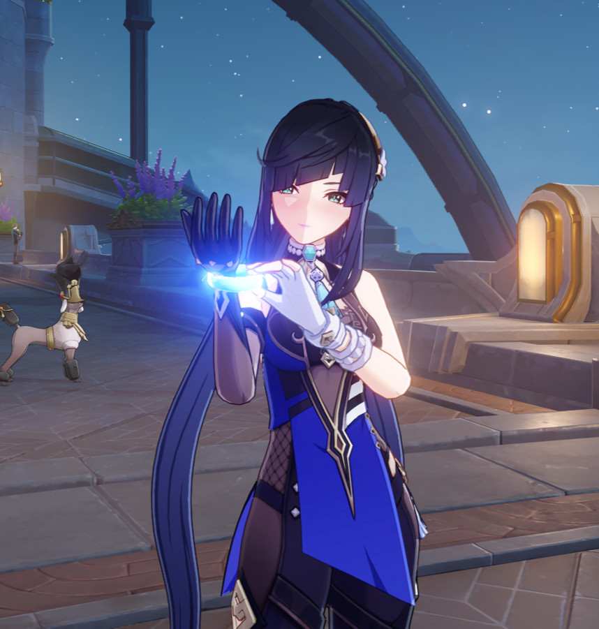 Yelan with long hair Mod for Genshin Impact | GI Mods