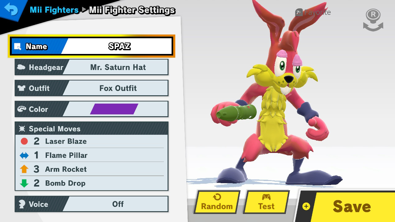 Jazz & Spaz Jackrabbit (Deluxe Mii) Mod for Super Smash Bros. Ultimate ...