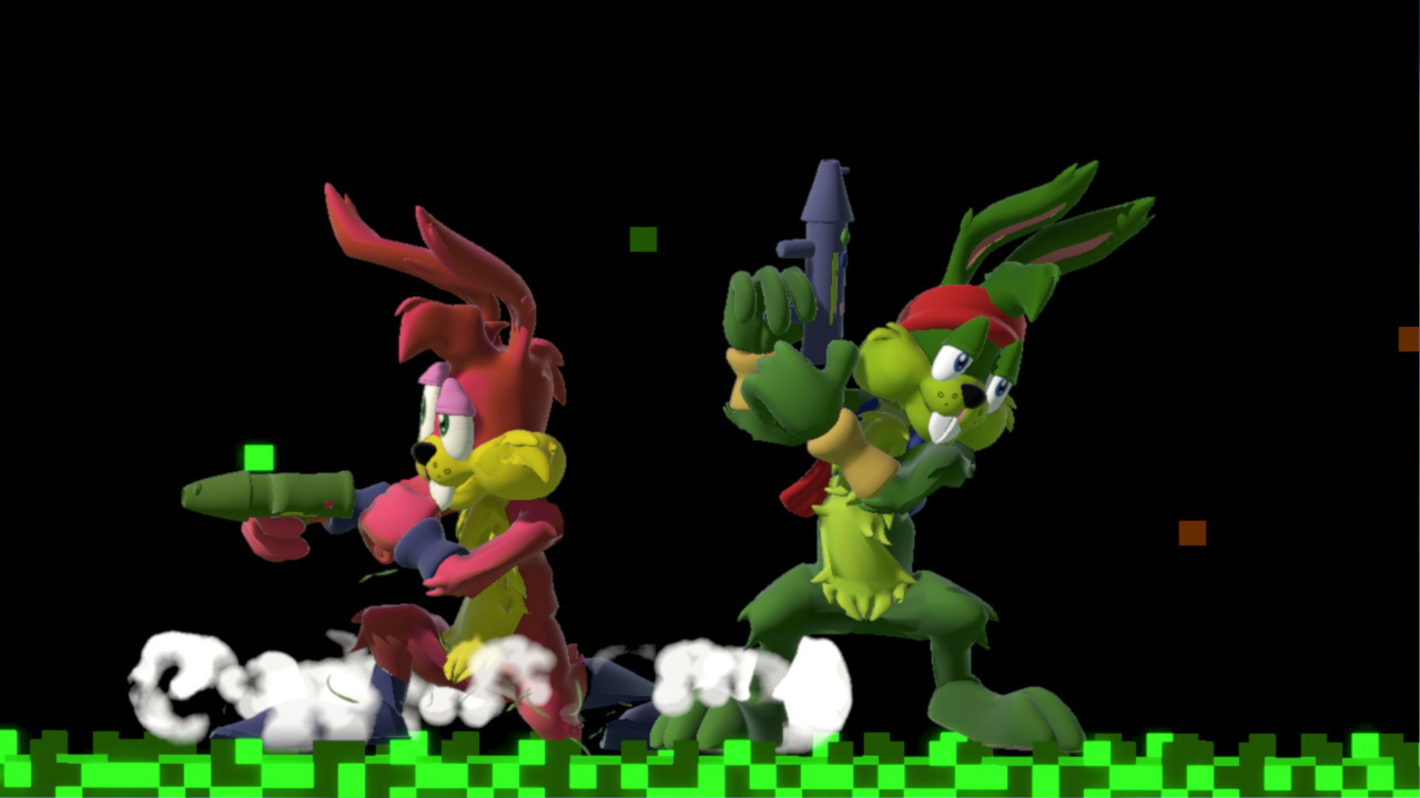 Jazz & Spaz Jackrabbit (Deluxe Mii) Mod for Super Smash Bros. Ultimate ...