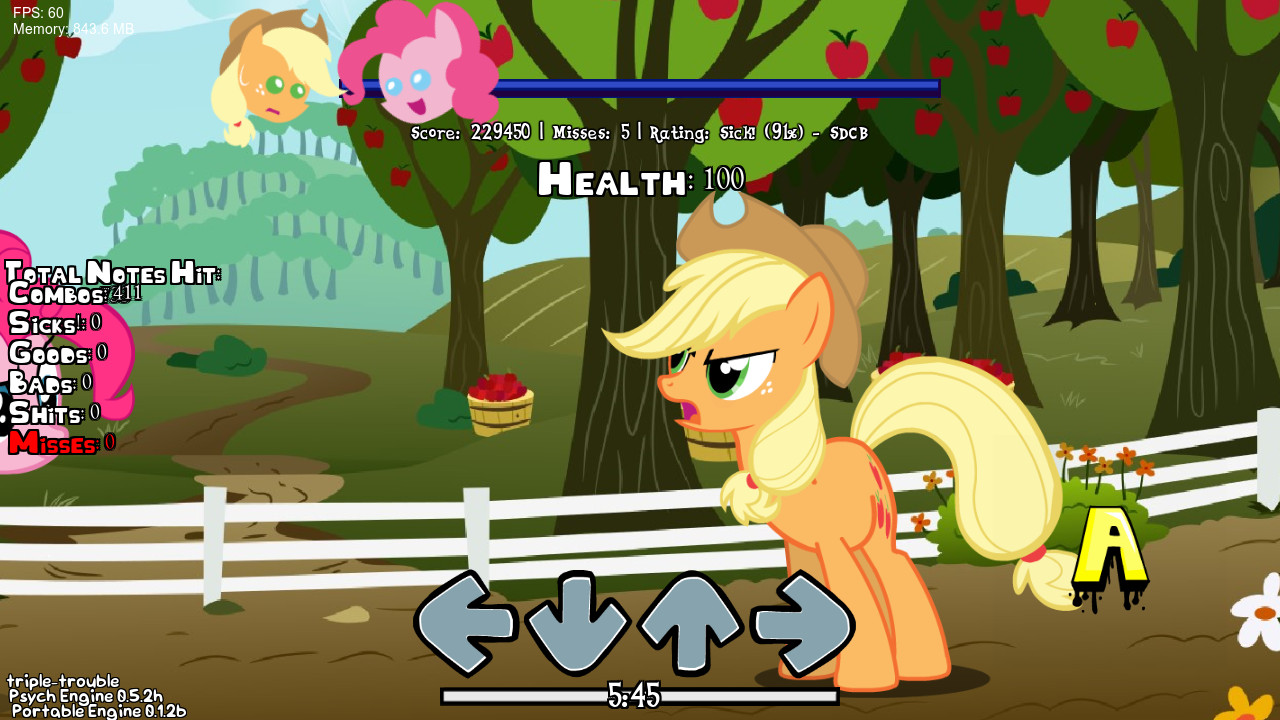 Mlp Triple Trouble Update Mod for Friday Night Funkin' | FNF Mods