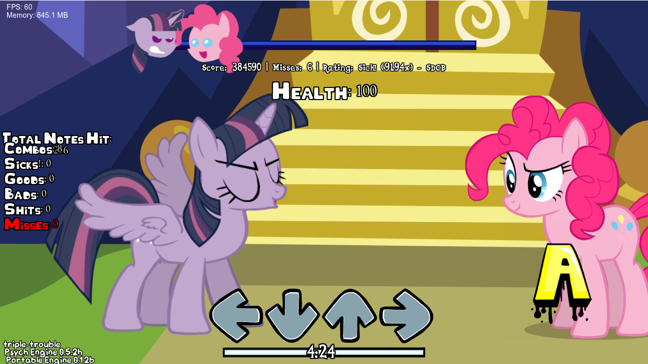 Mlp Triple Trouble Update Mod for Friday Night Funkin' | FNF Mods