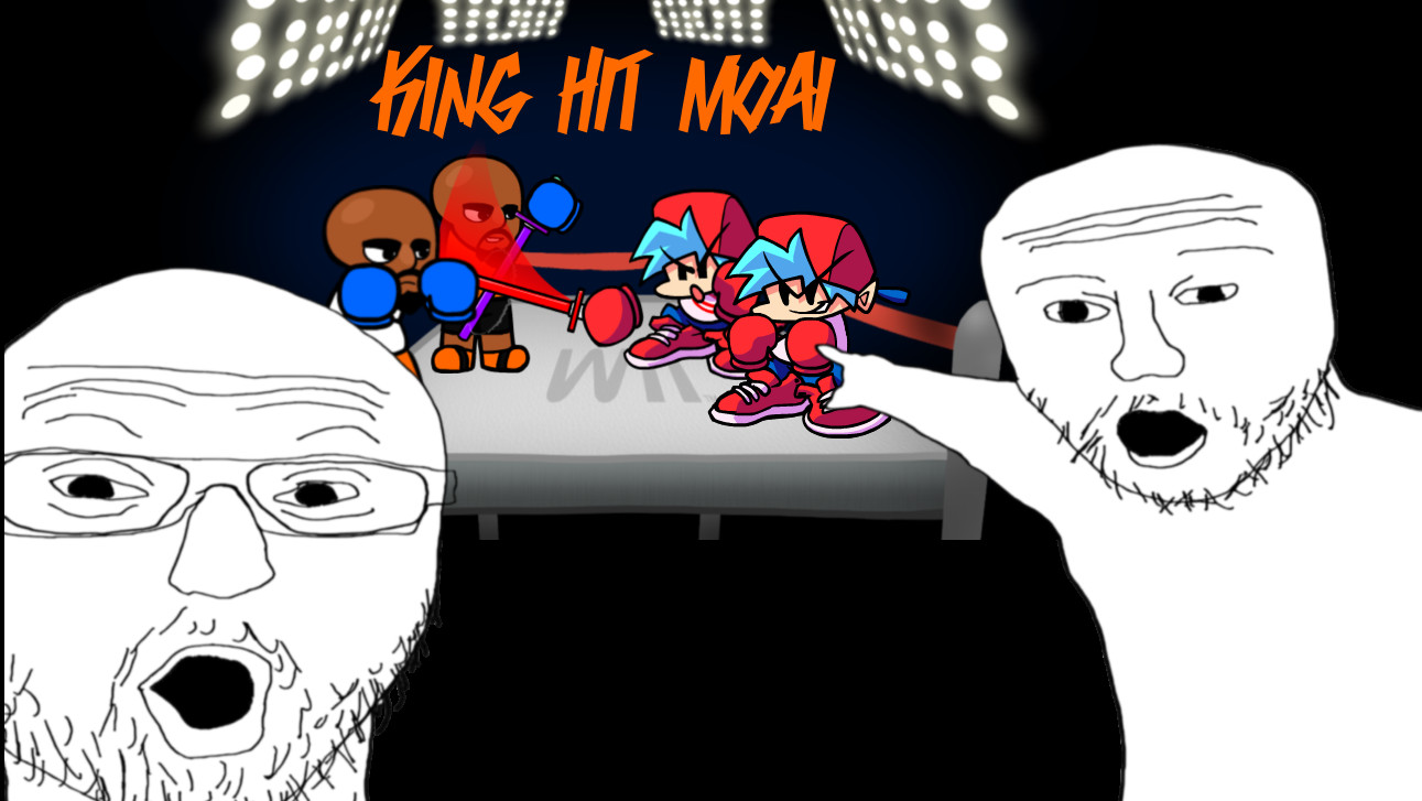 KING HIT MOAI BUT BOXING Mod for Friday Night Funkin' | FNF Mods