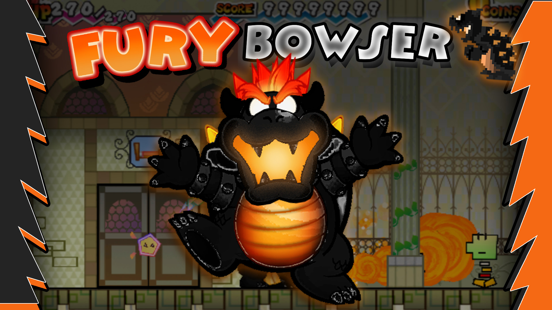 Fury Bowser Mod for Super Paper Mario | SPM Mods