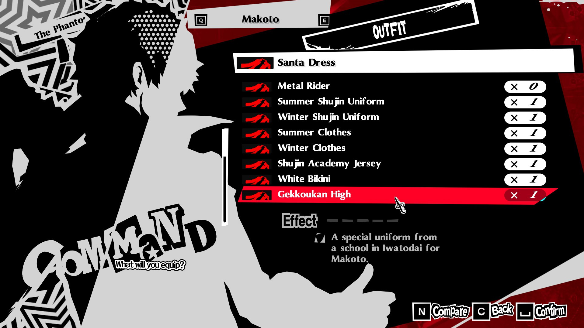 P5D-Inspired Outfit Names Mod for Persona 5 Royal (PC) | P5R (PC) Mods