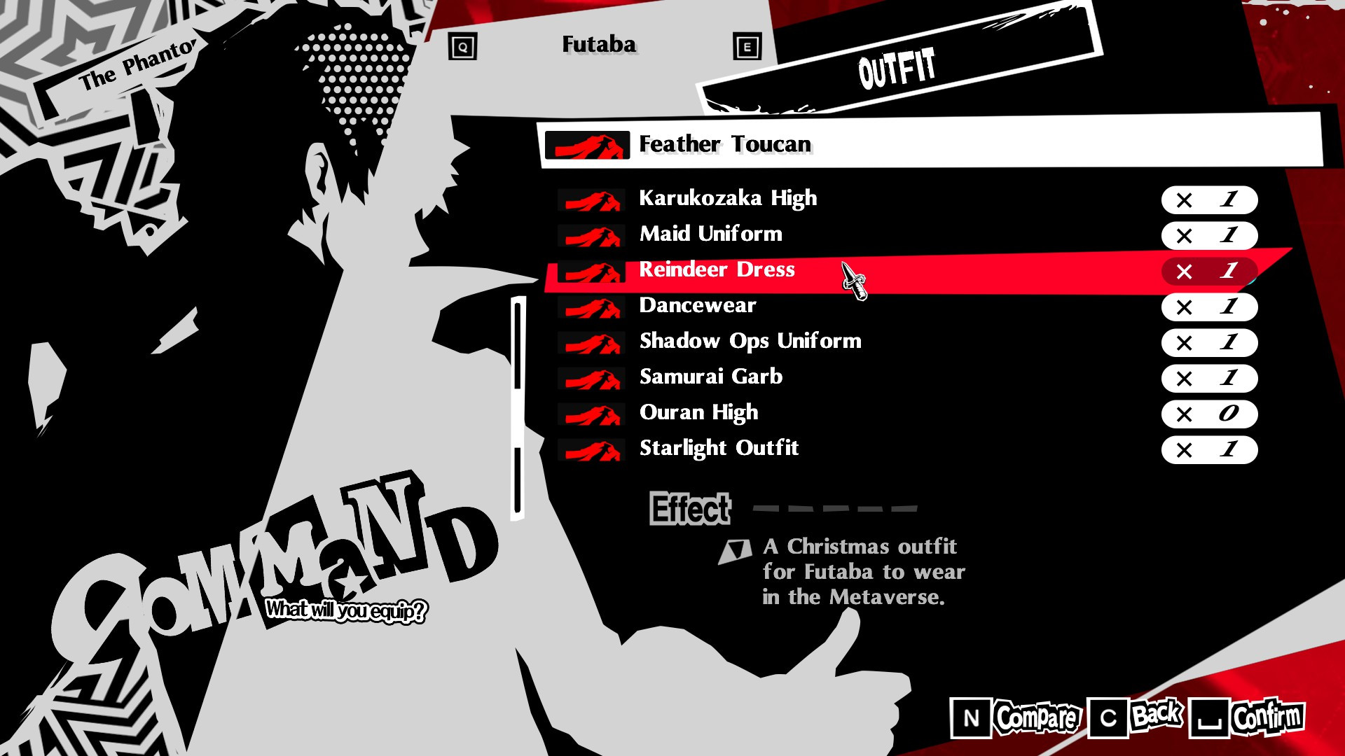 P5D-Inspired Outfit Names Mod for Persona 5 Royal (PC) | P5R (PC) Mods