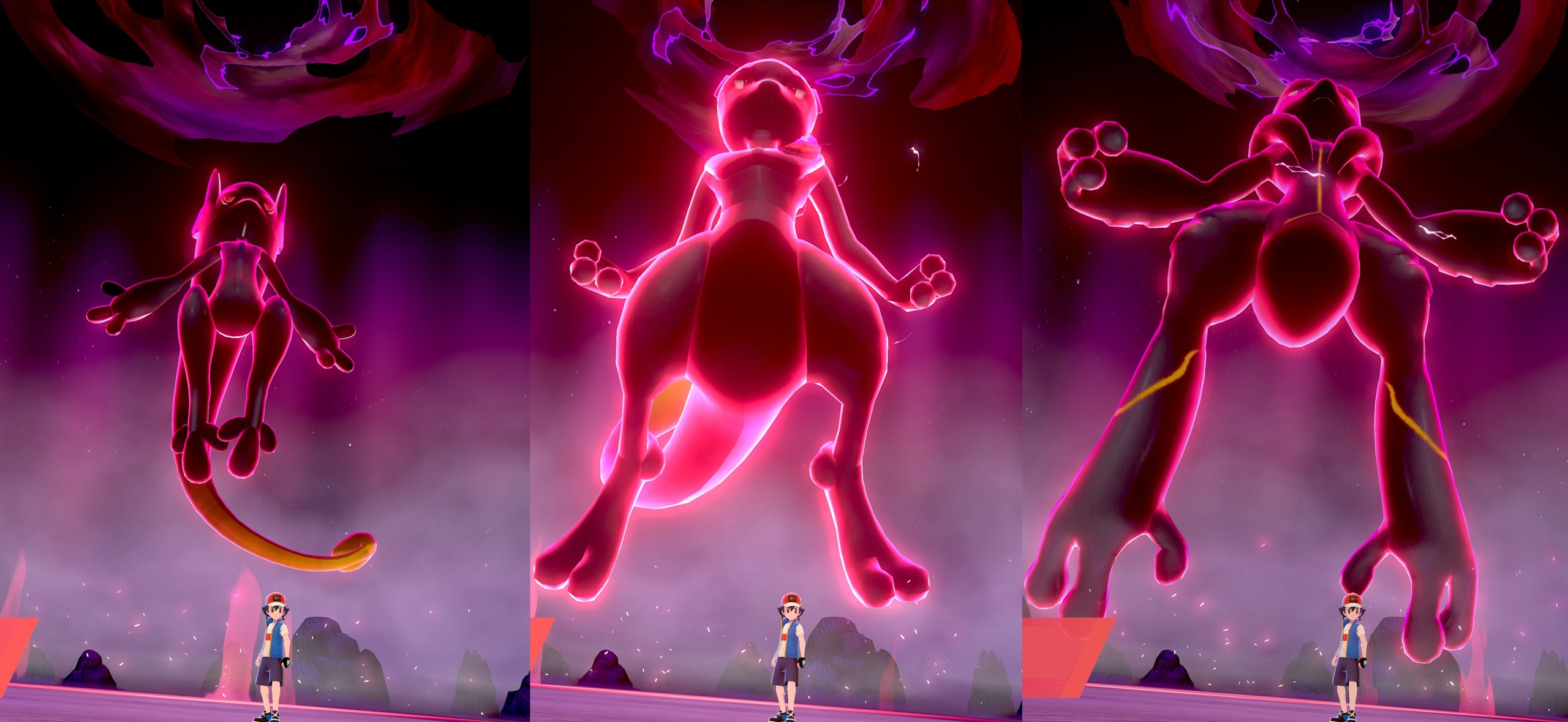 Mewtwo Trio with SHADOW FORM OVER SHINY !!! Mod for Pokemon Sword ...