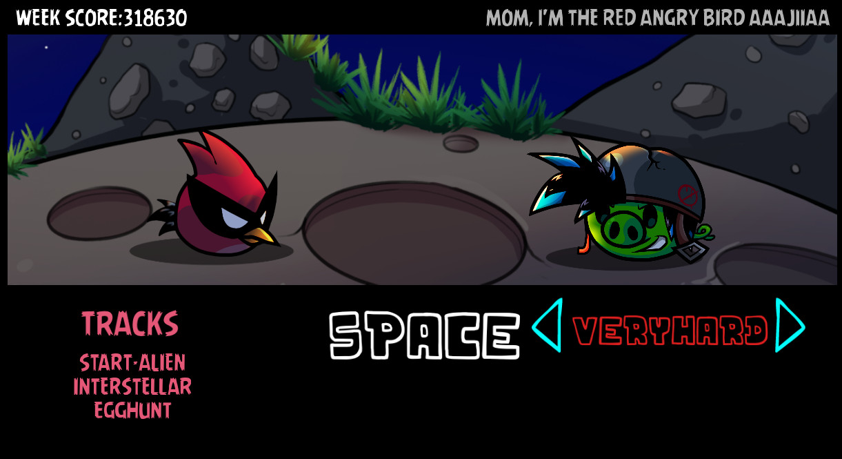 Angry Birds Of A Friday Night Space Mod for Friday Night Funkin' | FNF Mods