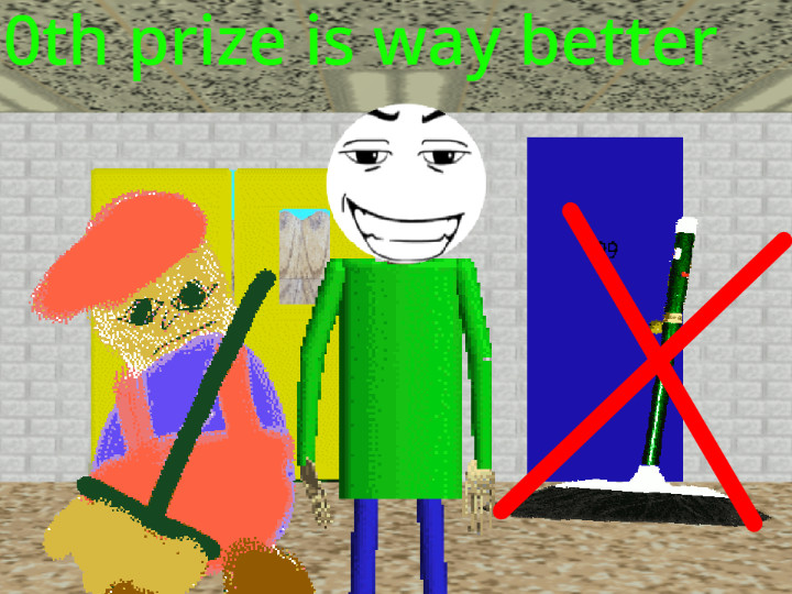 0th prize instead of gotta sweep Mod for Baldi's Basics | Baldi Mods