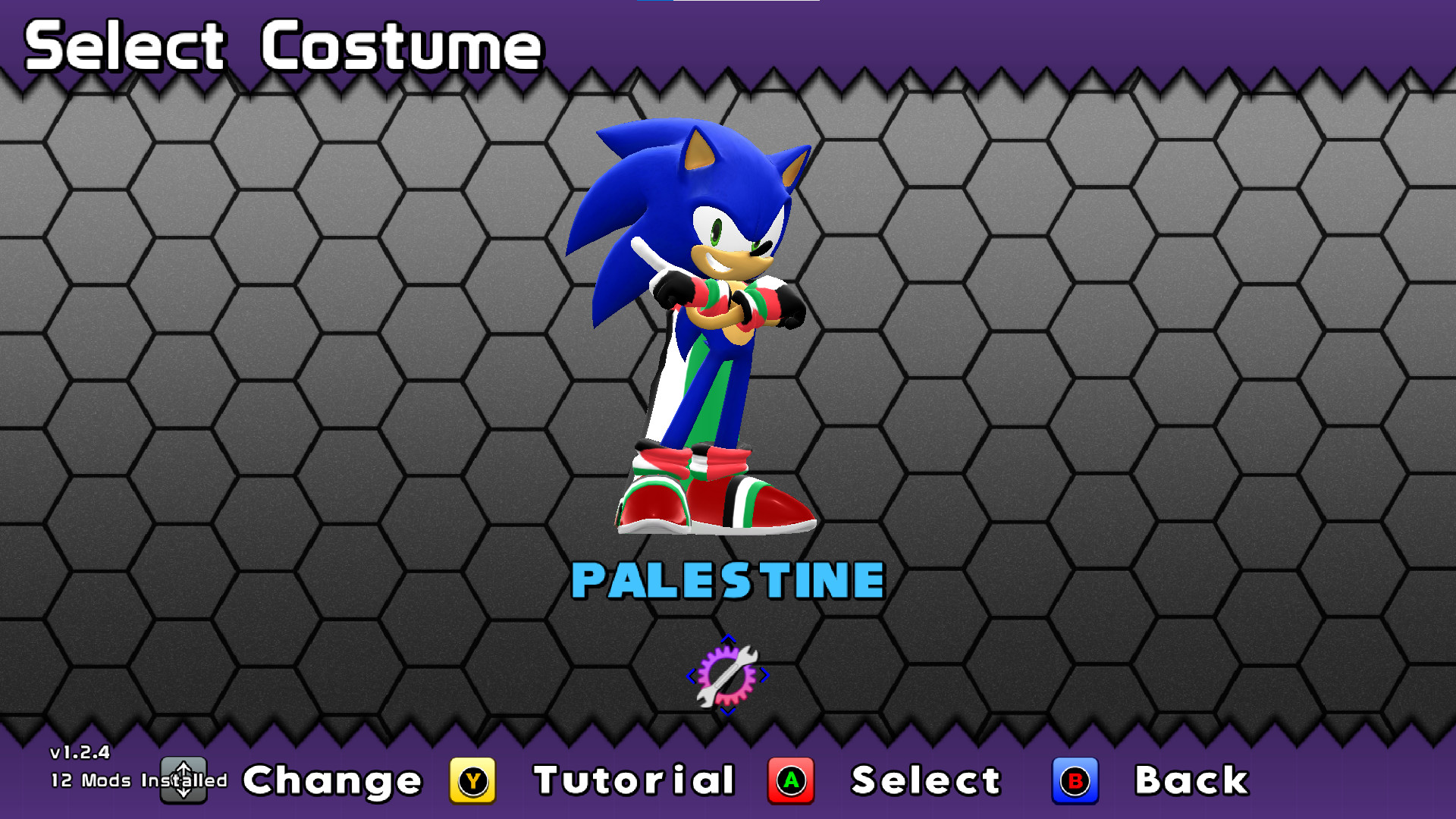 Palestine sonic Mod for Sonic World DX | SWDX Mods