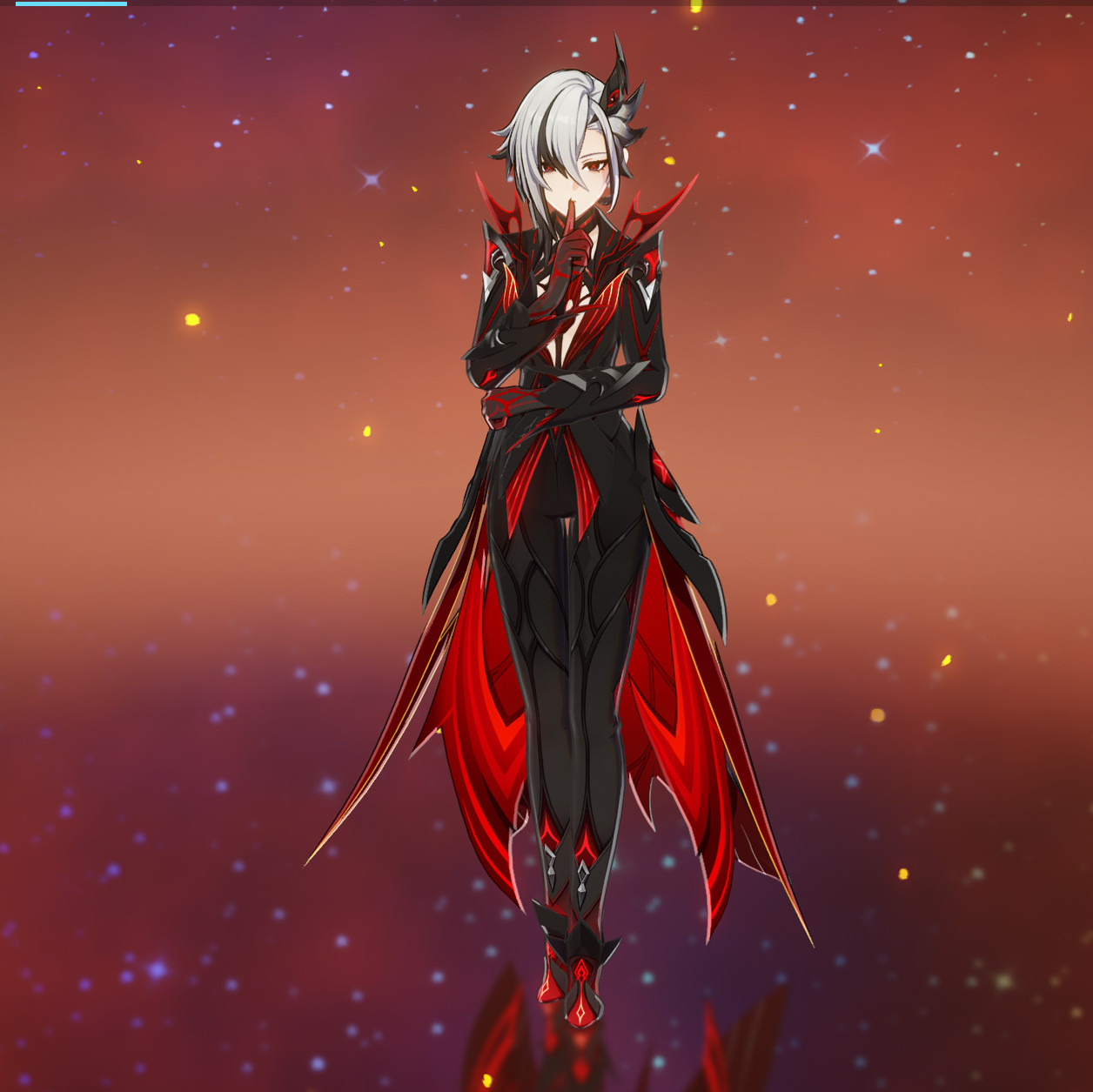 Arlecchino Black and Red Boss outfit Mod for Genshin Impact | GI Mods