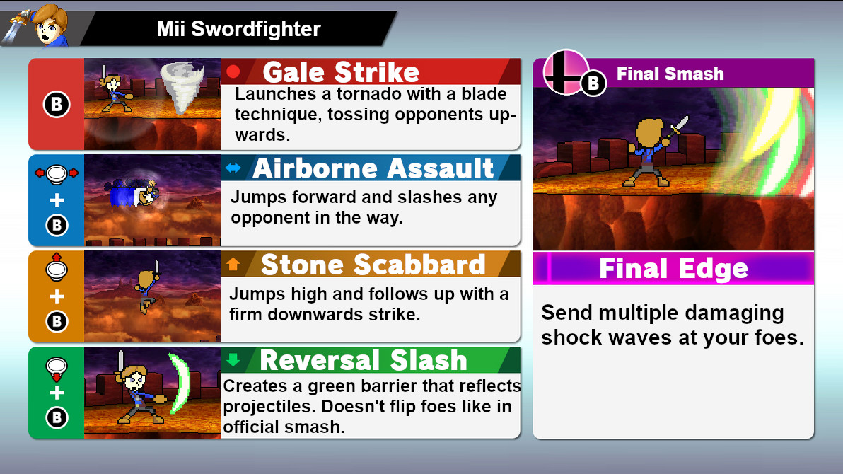 Mii Swordfighter Super Smash Bros Cmc Mod For Super Smash Bros