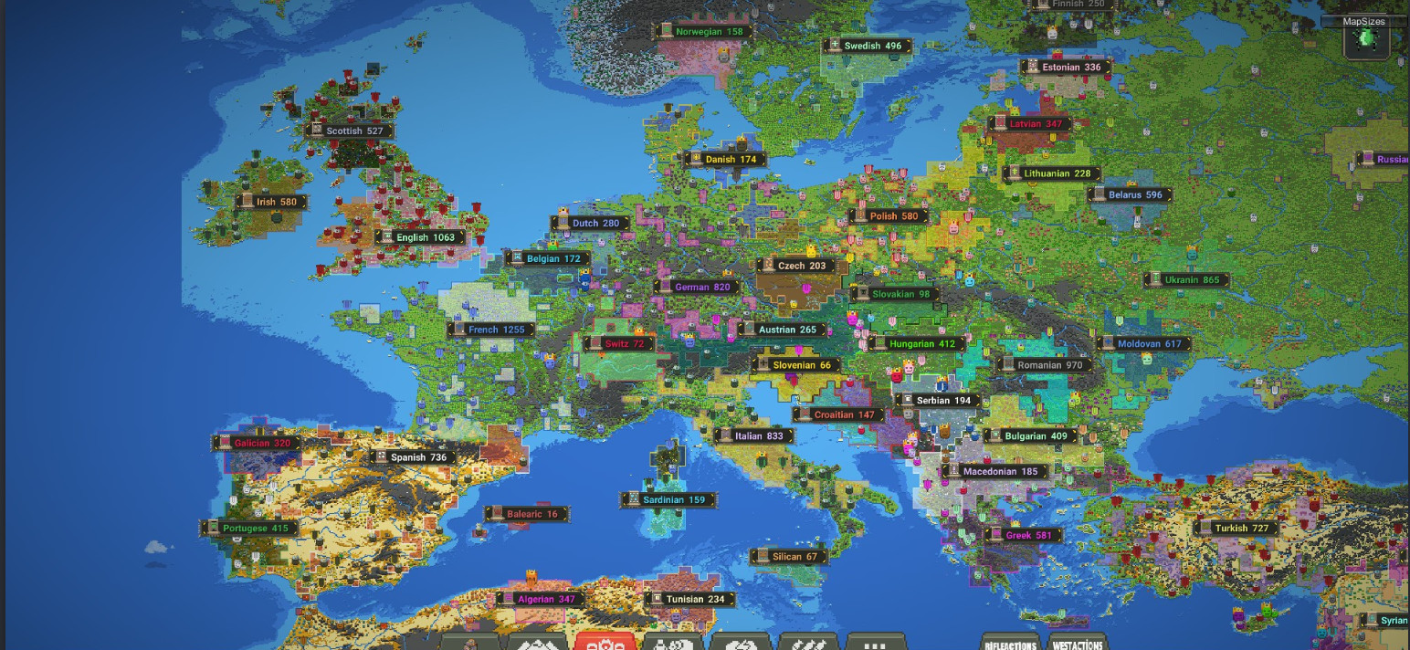 Europe With Cultures And 513 Viliages Mod for WorldBox | WorldBox Mods