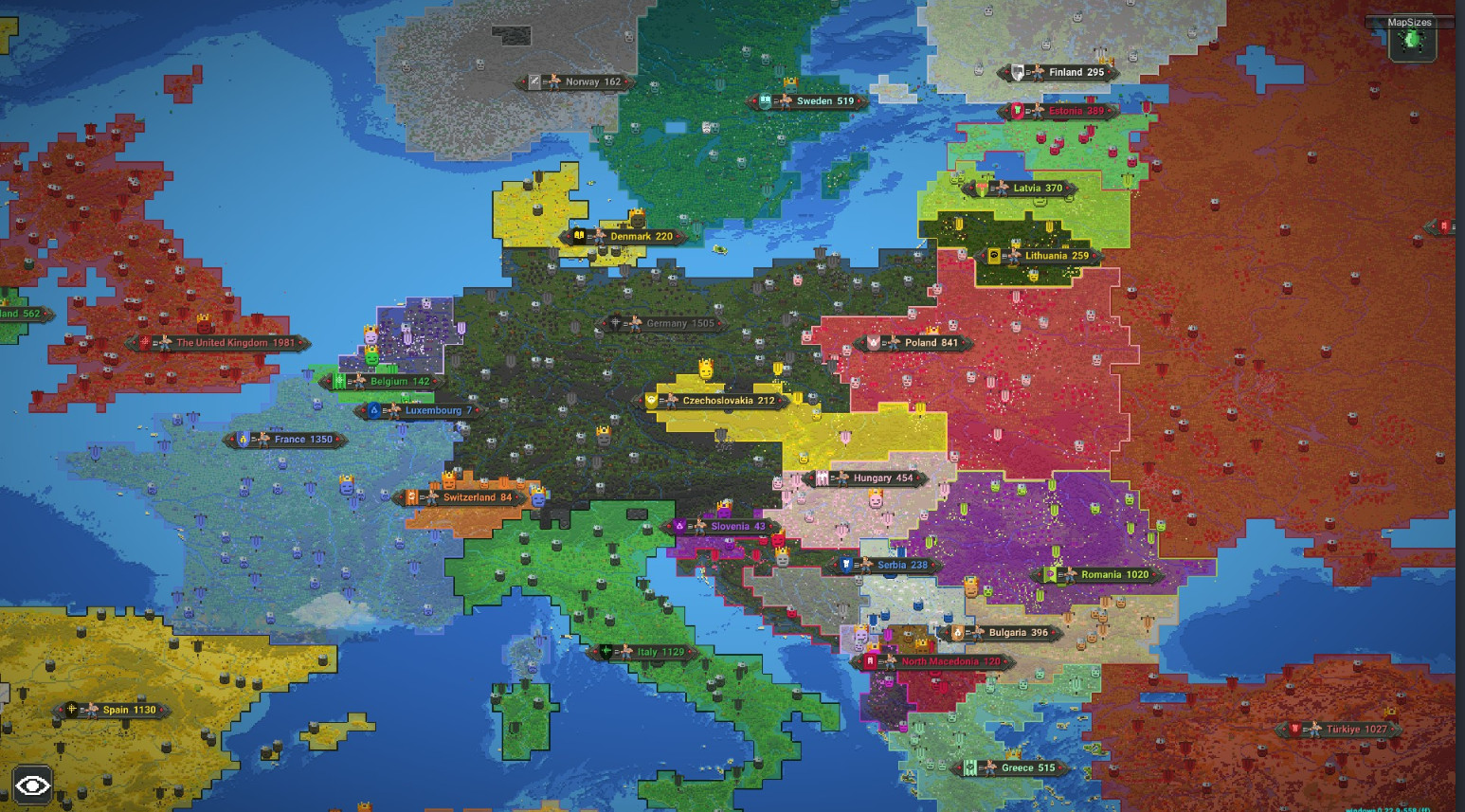 Europe With Cultures And 513 Viliages Mod for WorldBox | WorldBox Mods