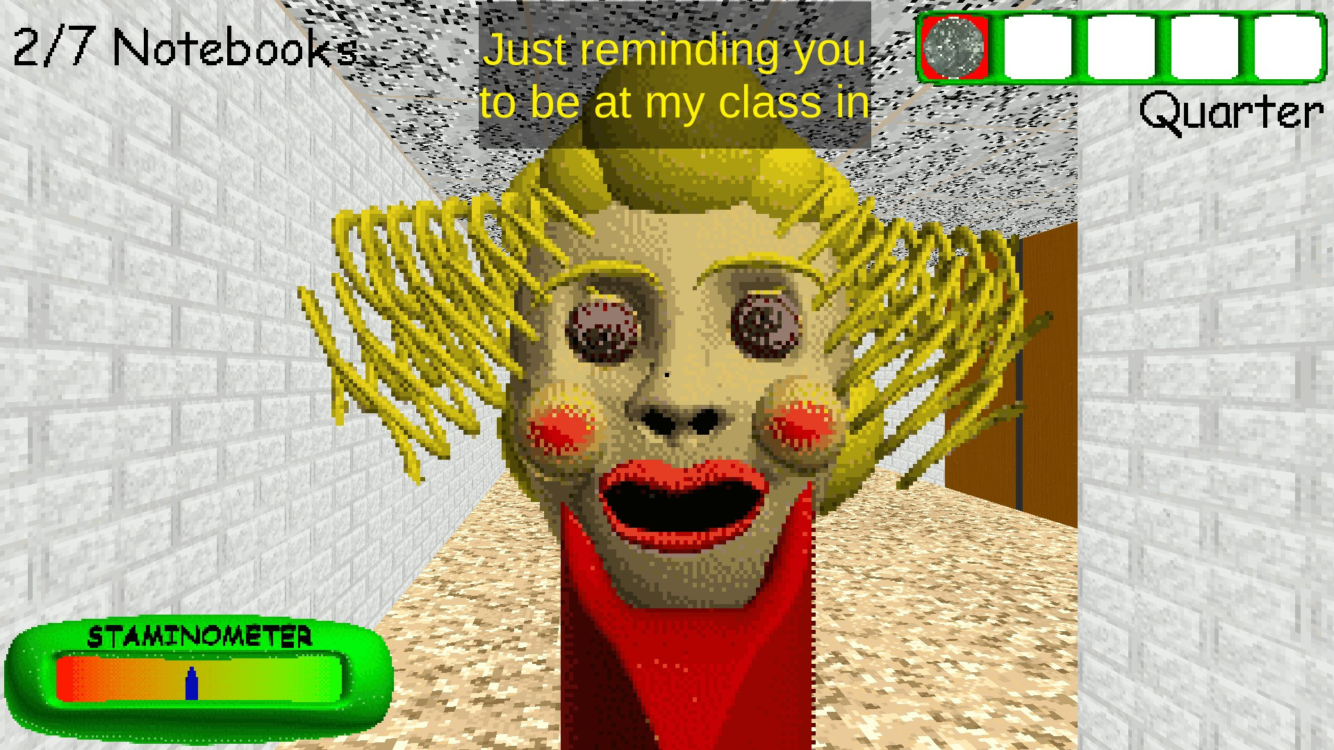 baldi's classic schoolhouse map remade in BB+! Mod for Baldi's Basics ...