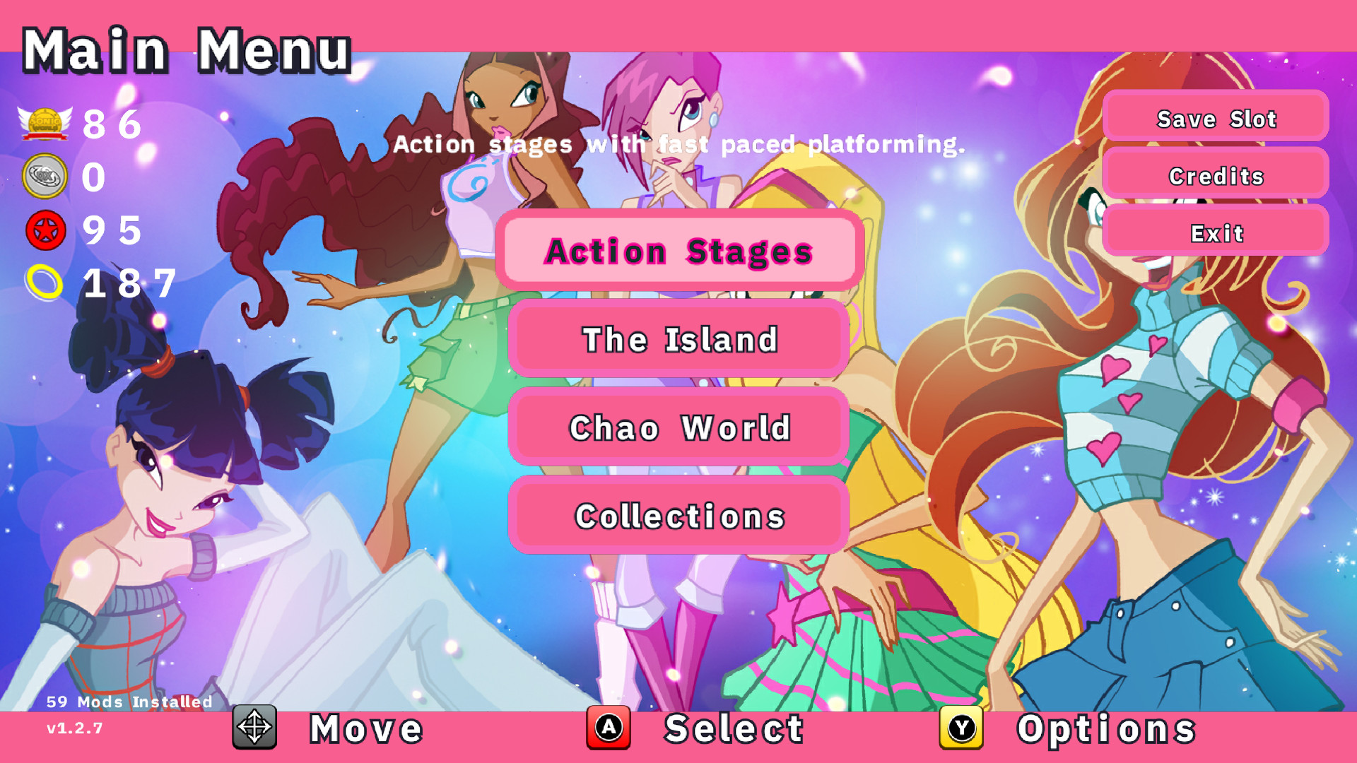 Winx Theme Mod for Sonic World DX | SWDX Mods