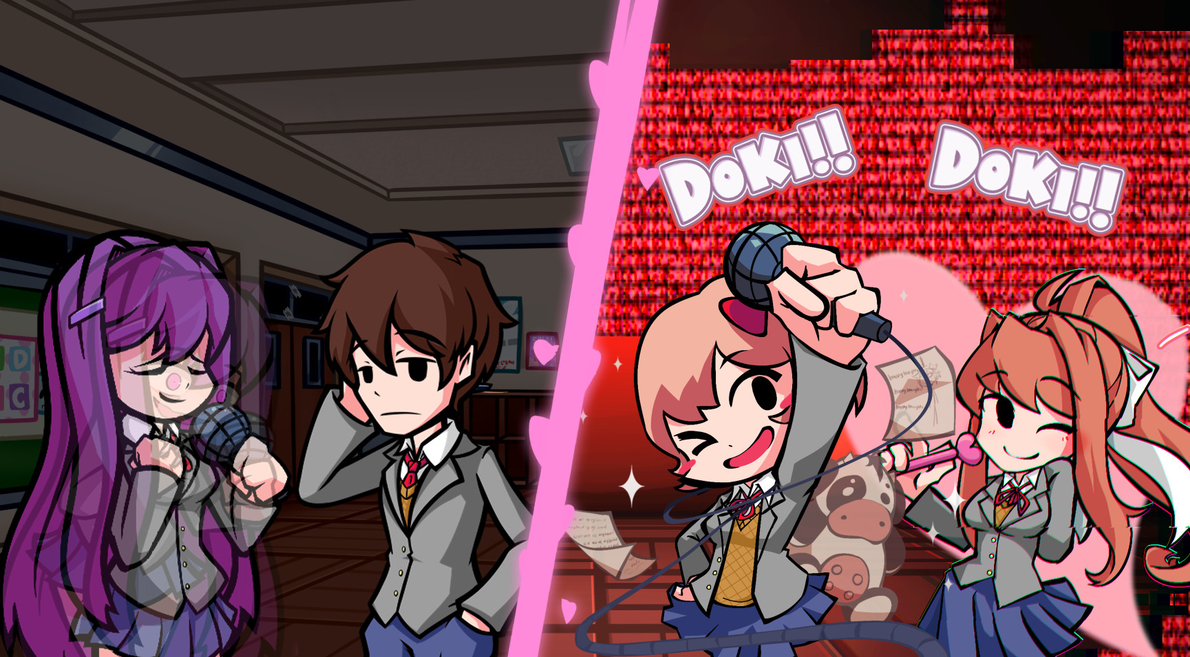 Unusal And Doki Forever (DDTO Cover) Mod for Friday Night Funkin' | FNF ...