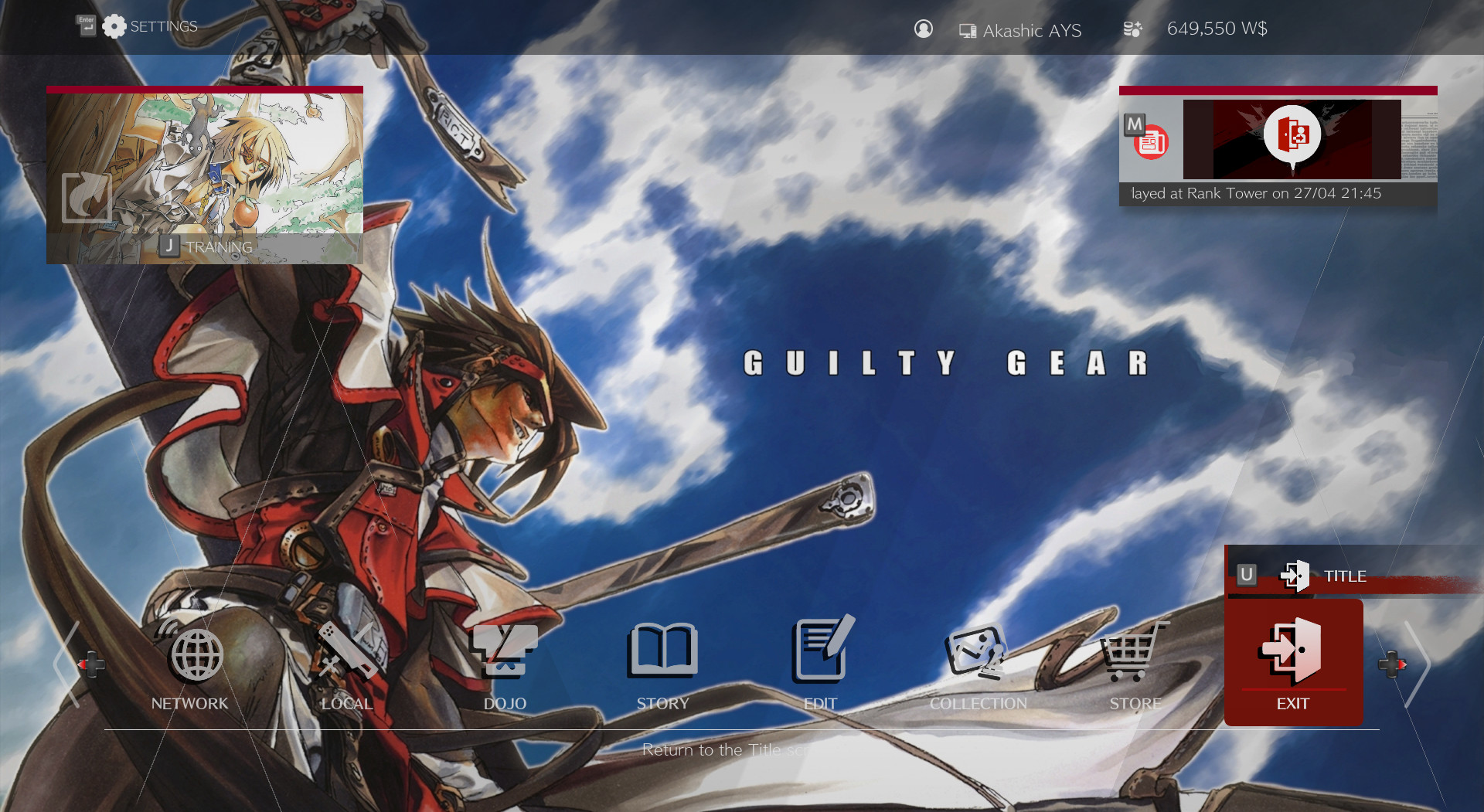 Daisuke Art for the Main Menu Mod for GUILTY GEAR -STRIVE- | GGST Mods