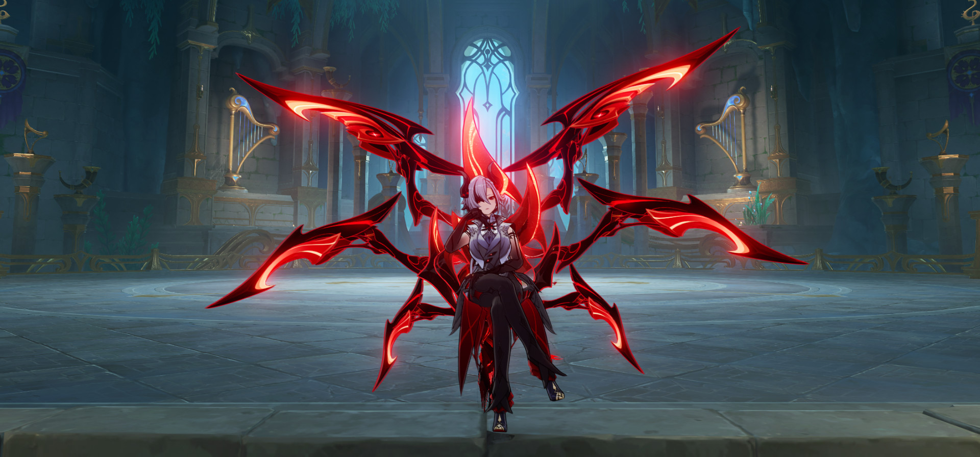 Arlecchino Sleeveless/Horns/BossSpider (+Thicc) Mod for Genshin Impact ...