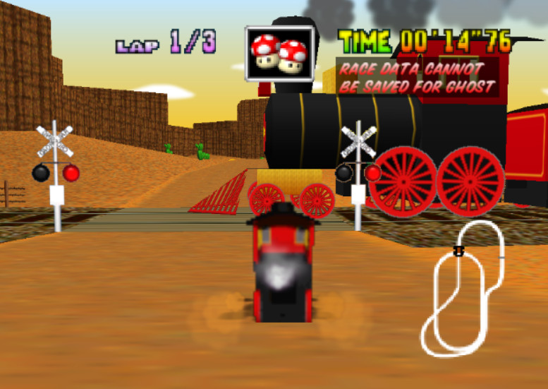 PLAYABLE TRAIN FROM TRAIN COURSE!!!!!!!! Mod for Mario Kart 64 | MK64 Mods