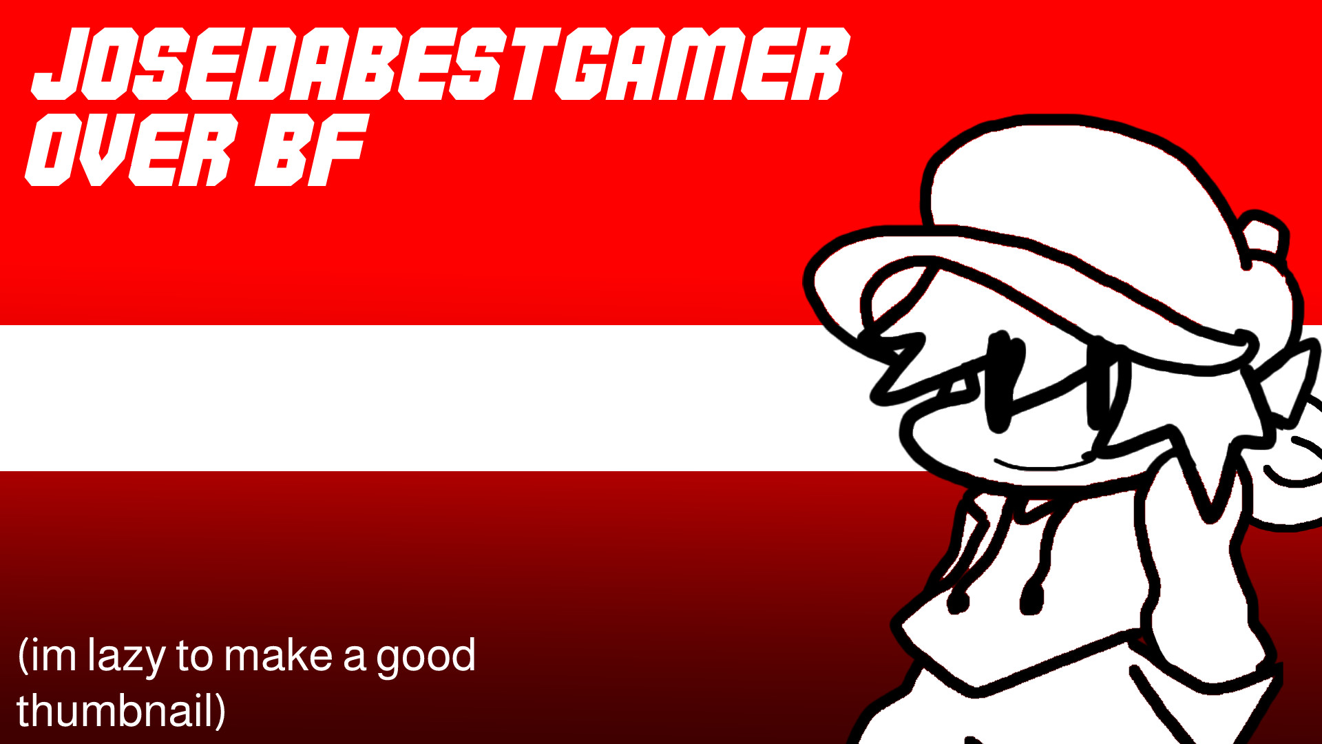 JoseDaBestGamer over Bf Skin! [DEMO] Mod for Friday Night Funkin' | FNF ...