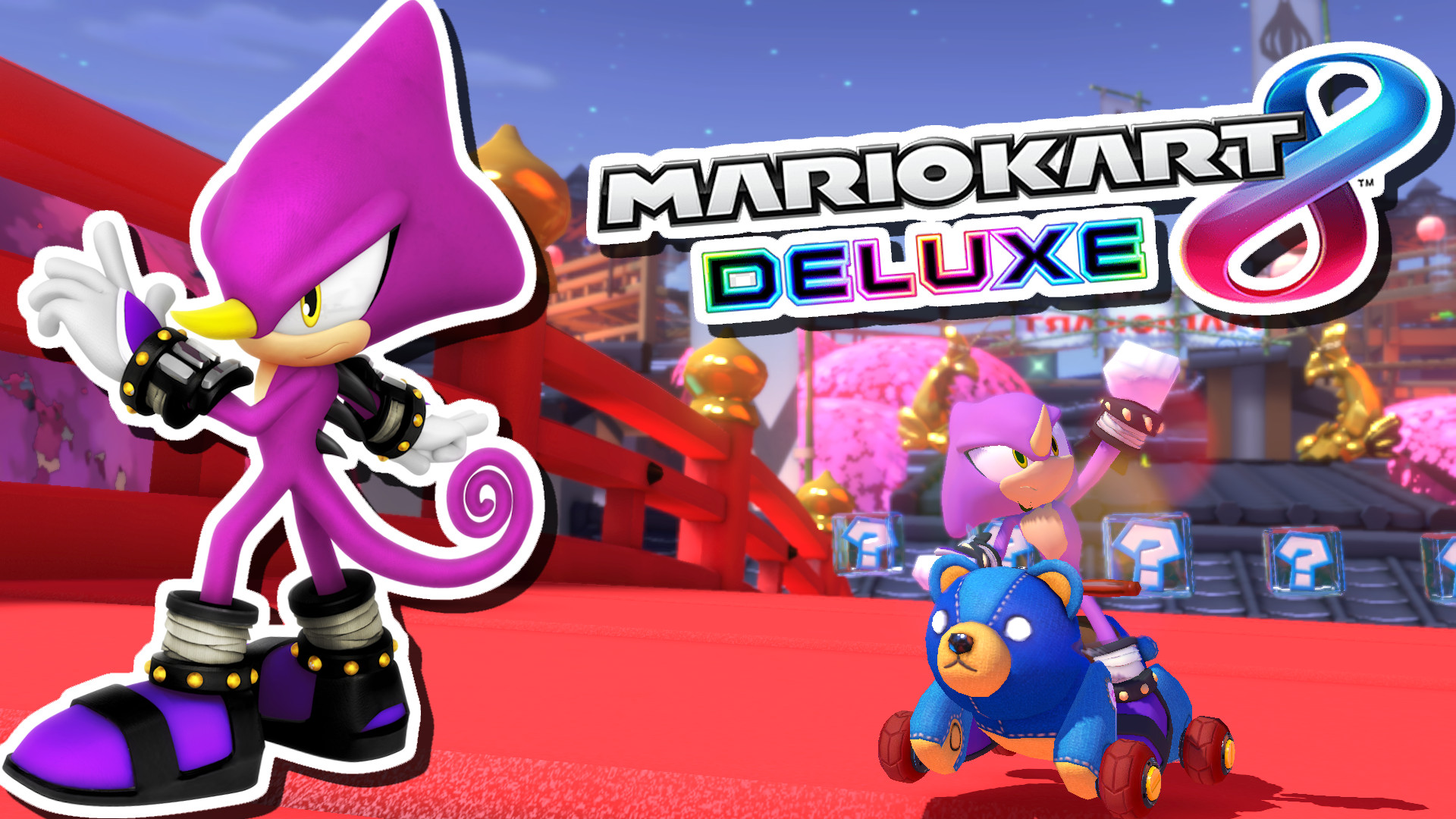 Espio the Chameleon over Wendy Mod for Mario Kart 8 Deluxe | MK8D Mods