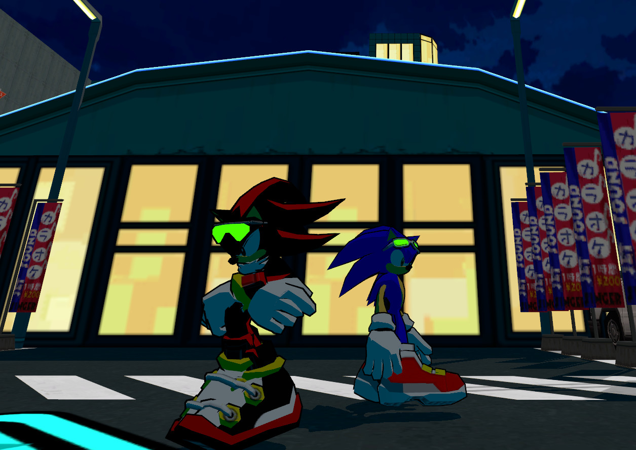 Shadow & Sonic (Riders) Mod for Bomb Rush Cyberfunk | BRC Mods