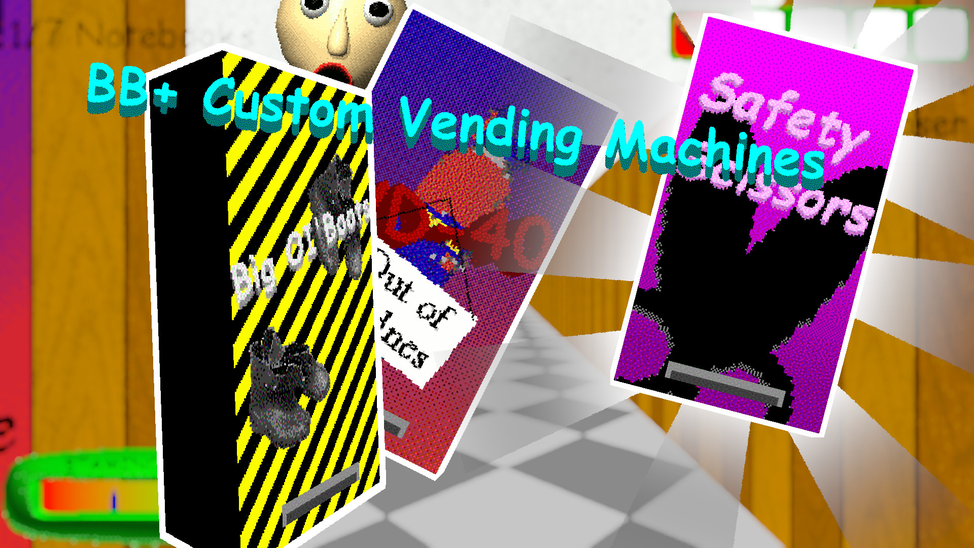 (0.11.x) BB+ Custom Vending Machines Mod for Baldi's Basics | Baldi Mods
