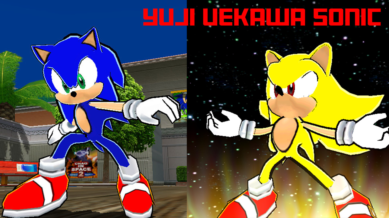Yuji Uekawa Cel-shaded Sonic Mod for Sonic Adventure 2 | SA2 Mods