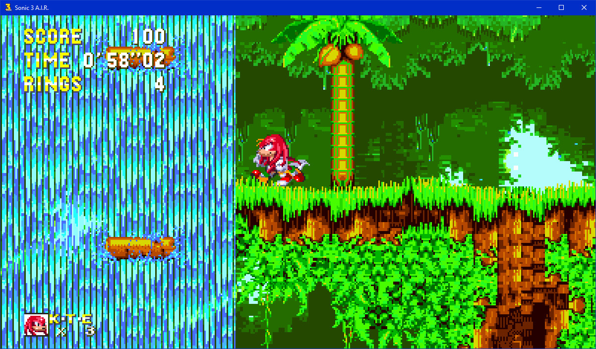 Triple Trouble 16-bit AIZ1 Layout for Knuckles Mod for Sonic 3 A.I.R ...