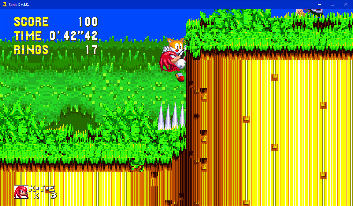 Triple Trouble 16-bit AIZ1 Layout for Knuckles Mod for Sonic 3 A.I.R ...
