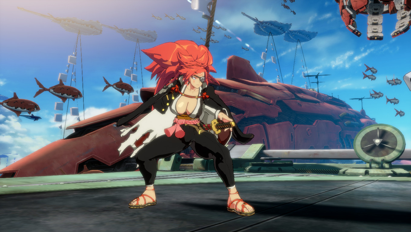 Baiken, but with pants and sandals. Mod for GUILTY GEAR -STRIVE- | GGST ...
