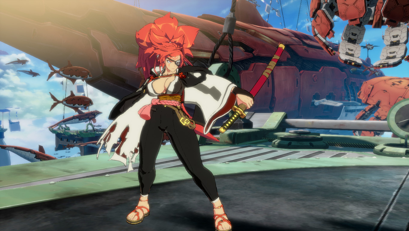 Baiken, but with pants and sandals. Mod for GUILTY GEAR -STRIVE- | GGST ...