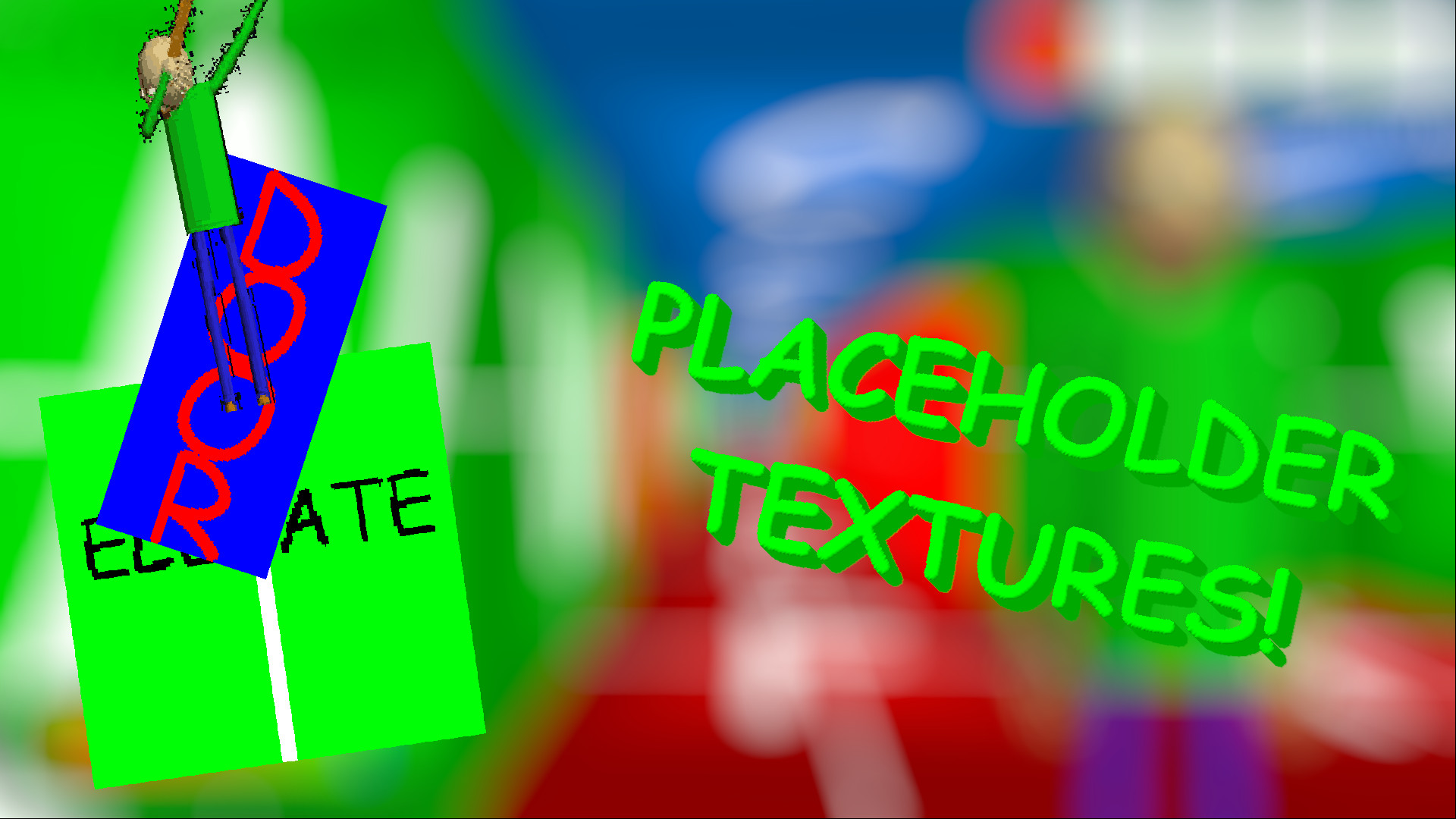 (0.5) Placeholder Textures Mod for Baldi's Basics | Baldi Mods